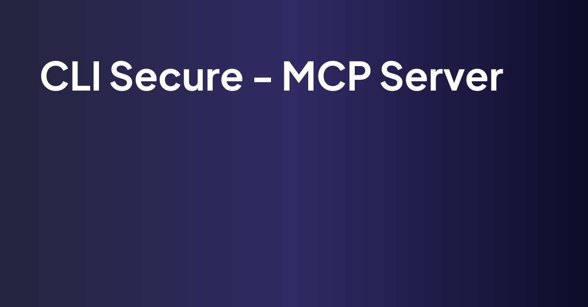 CLI Secure - MCP Server